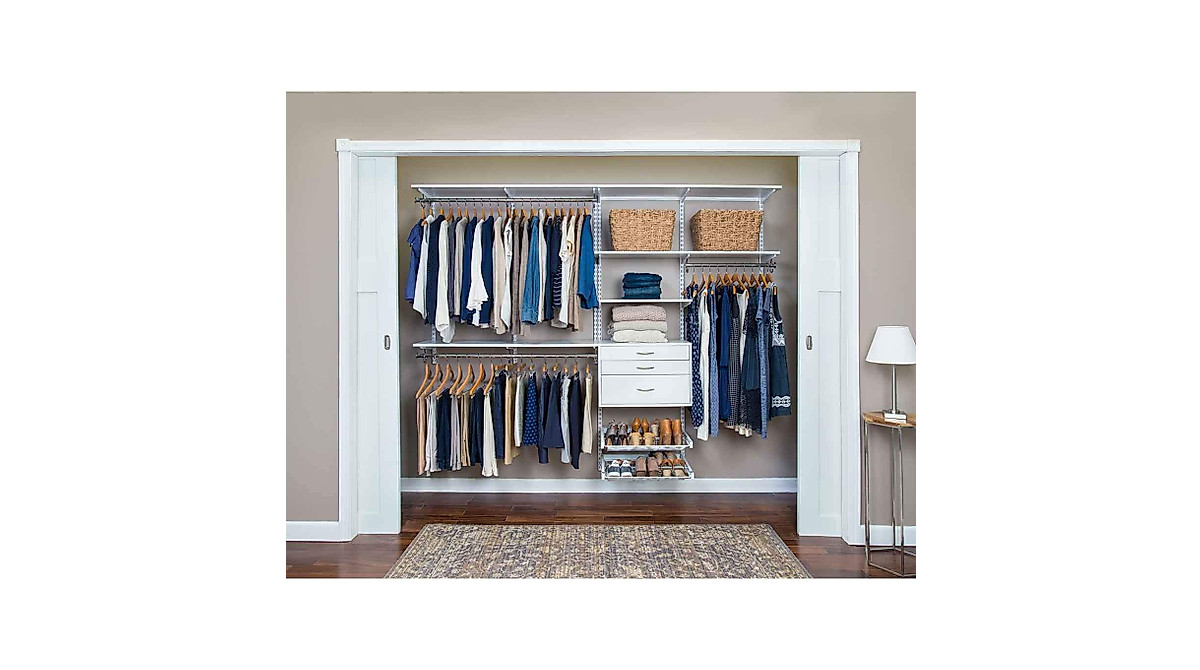 Organized Living freedomRail 3 Drawer OBox - White | Space-Saving ...