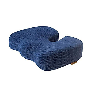 NCRD Comfort Seat Cushion for Office Chair - Cushion - Coccyx Cushion - Sciatica Pillow for Sitting, Ergonomics Comfortable Multi-use Dining Chair Car Office Cushion (Color : Blue)