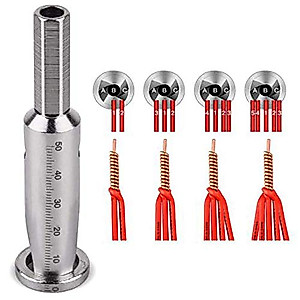 Neepanda Wire Twisting Tool, Wire Stripper and Twister, Quick Connector Twist Wire Tool for Power Drill Drivers, Power Tool Accessories Simultaneously Stripping and Twist Wire Cable (4 Square)