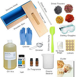 Soap Making Kit for Adults, Make Your Own Soap, DIY Natural Soap Supplies