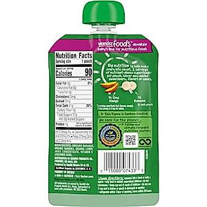 Gerber Organic Baby Food Pouches, 2nd Foods for Sitter, WonderFoods, Banana Mango, 3.5 Ounce (Pack of 12)