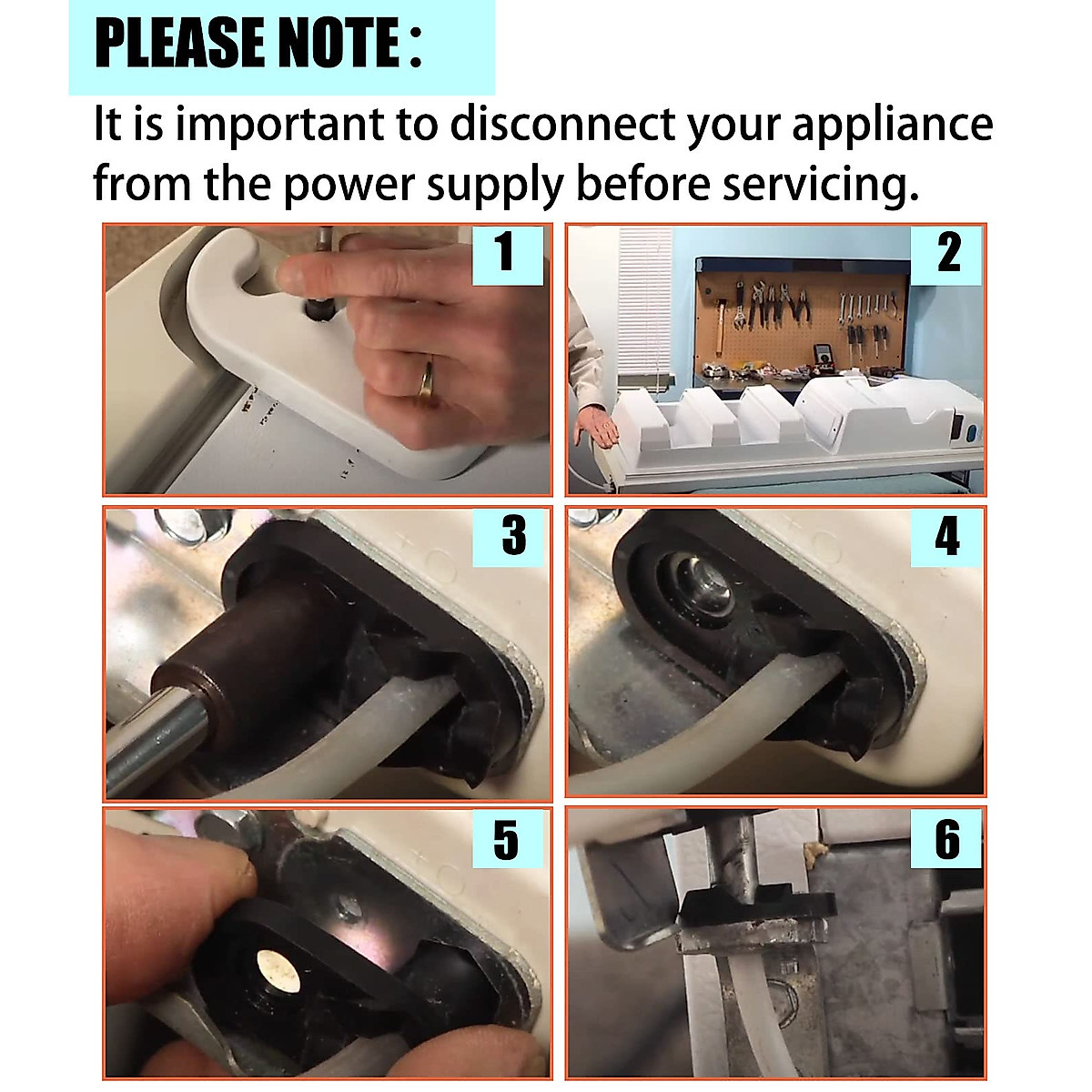 2182179 Refrigerator Door Closer Cam For Whirlpool Kenmore Admiral Amana Crosley Refrigerator Lower Door Closer AP6005980 PS11739042 W10329686 2155311 (Screws not included)
