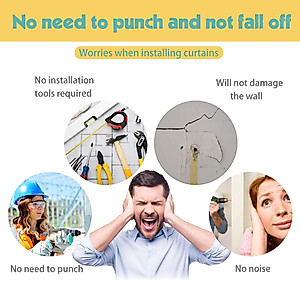 SEEYE Blackout Temporary Blinds Cordless Shades Fabric Pleated Fabric Shade Easy to Cut and Install, 48" W x 72" L - 1 Pack, Black, with 2 Clips