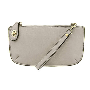 Joy Susan Women's Fashion Purse Mini Crossbody Wristlet Clutch Handbag - Grey