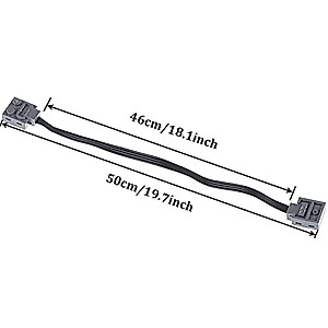 Power Functions Extension Wire Cord Connectors 19.69inch 50cm Compatible with legoeds MOC Motor 8886 8871 8870 LED Light Link Line 8869 Switch for Bricks Building Blocks Toy