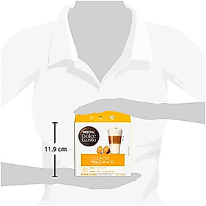 Dolce Gusto Nescafe Coffee Pods, Latte Macchiato, 16 Count (Pack of 3)