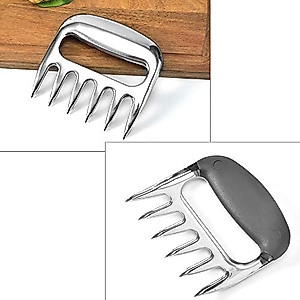 Bear claw， barbecue meat mincer，Meat Separator, stainless steel wire drawing meat mincer-barbecue and barbecue utensils, Meat Claws,Meat Shredder Claws，Shred and Cut Meats，a set of 2
