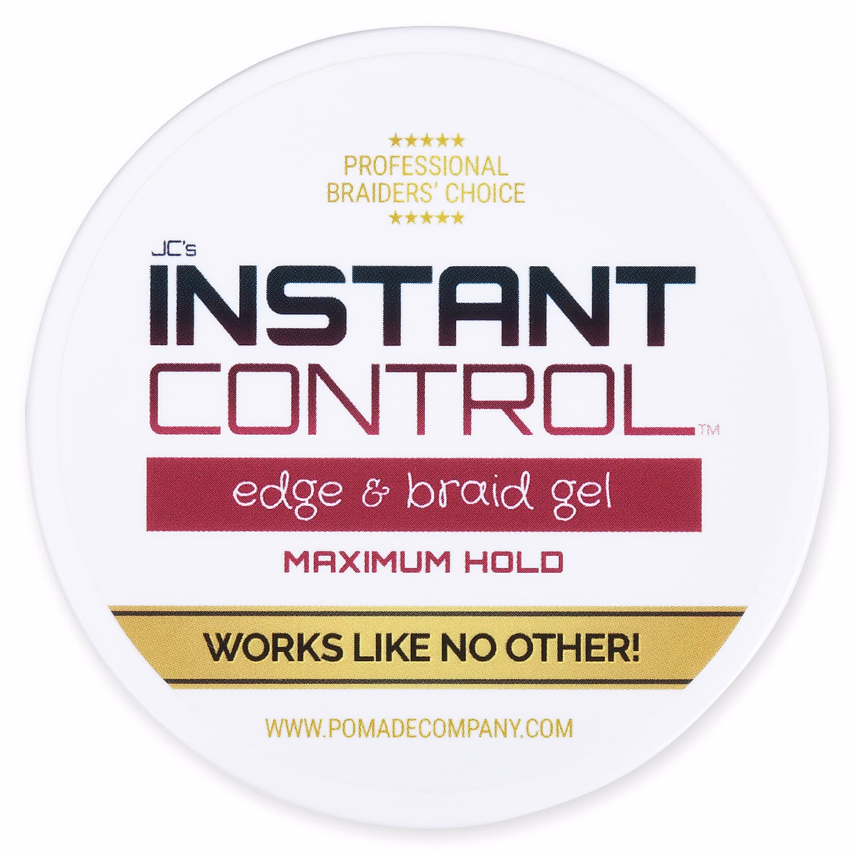 JC's Instant Control Edge & Braid Gel Max. Hold 4 oz.…