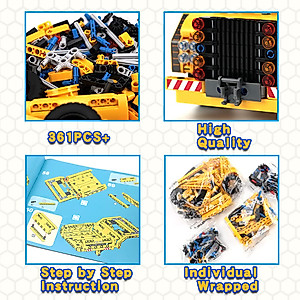 Amy&Benton Dump Truck Building Toys Sets for Boys 8-12 or Airplane Building Kit STEM Plane Building Toys Set for Kids