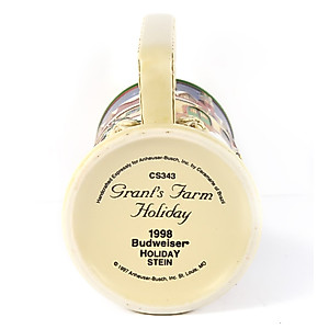 Budweiser 1998 Grants Farm Holiday Stein