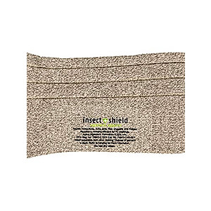 Insect Shield Lightweight and Comfy Traveler Sock with Built-In Bug Repellent, Khaki, Medium (Pack of 2)