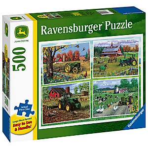 Ravensburger John Deere Classic - 500 Piece Large Format Jigsaw Puzzle | Unique Softclick Technology | Stunning Imagery | Sustainable Materials | Ideal for All Ages