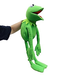 Kermit Frog Hand Puppet, Frog Plush,The Muppets Show, Soft Frog Puppet Doll Suitable for Role Play -Green, 24 Inches
