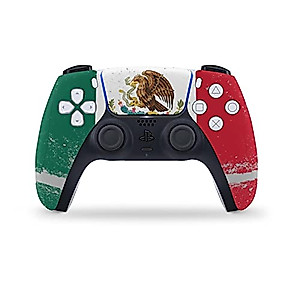 AoHanan Flag of Mexico PS5 Skin Console and Controller Anime Vinyl Cover Sticker Full Set for Playstation 5 Disc Edition