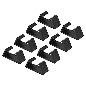 PATIKIL Patio Furniture Clips, 16 Pack Sofa Clamps Fixed Buckle Wicker Rattan Chair Fasteners for Outdoor, Black