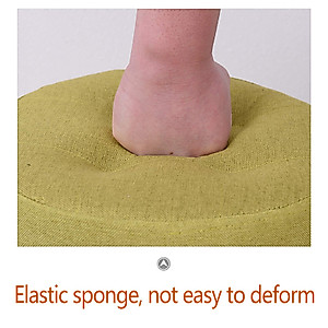 Solid Wood Small Stool Fashion Household Adult Sitting Pier Living Room Sofa Stool Low Stool Creative Fabric Small Bench Small Chair