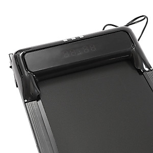 Under Desk Treadmill, 2 in 1 Treadmill Walking Pad, 2.25HP Under Desk Electric Treadmill, Installation-Free, Remote Control, LED Display, Walking Jogging for Home, 1-8km/h, Black