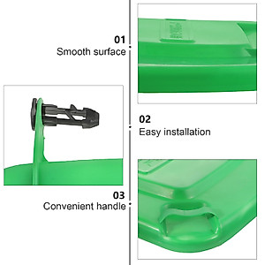 Toddmomy Outdoor Garbage Can Replacement Lid, Waste Container Trash Can Lid Square Trash Bin Sanitation Waste Bin Cover Large Wastebasket Lid for Kitchen Disposal