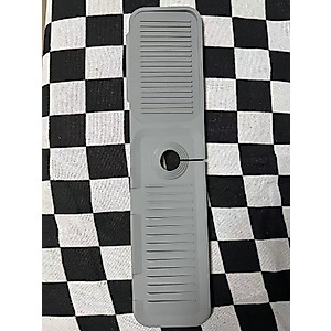 Silicone Faucet Mat Drip Catcher Tray(gray24" x 5.5"),Sink Mat,Faucet Handle Drip Catcher Tray,Faucet Catcher Mat,Faucet Absorbent Mat,Faucet Rack,Sink Splash Guard,Sink Accessories Gadgets