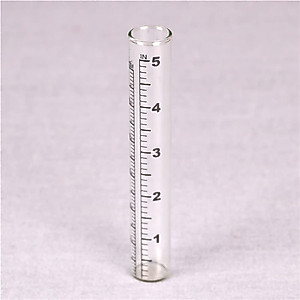 HUTNUOY 5" Rain Gauge Replacement Tube Glass for Outdoor Garden Yard Home, Best Rated 2 Pcs