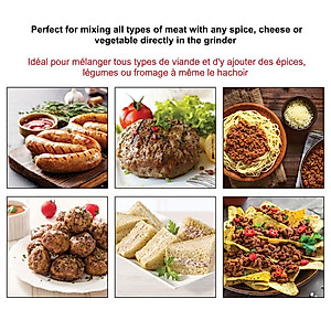 Starfrit Manual Meat Grinder ,White/Green, 6.3 x 5.3 x 9.9