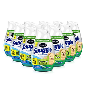 Renuzit Snuggle Adjustable Gel Air Freshener Cones, SuperFresh Original Scent, Odor Elimination, 12 Cones