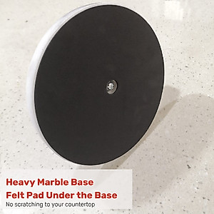 Heavy Weighted Paper Towel Holder, Easy One-Handed Design for Kitchen Stand Paper Towel Dispenser, Sturdy Base for Standard Paper Towel Rolls and Mega Paper Towel Roll (Gold Brushed)