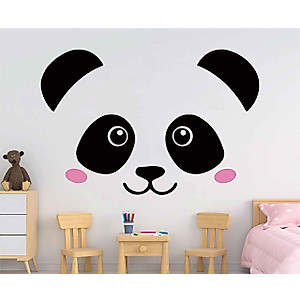 Panda Head Wall Decals Sticker for Kids Room YT1909 (Color 1)