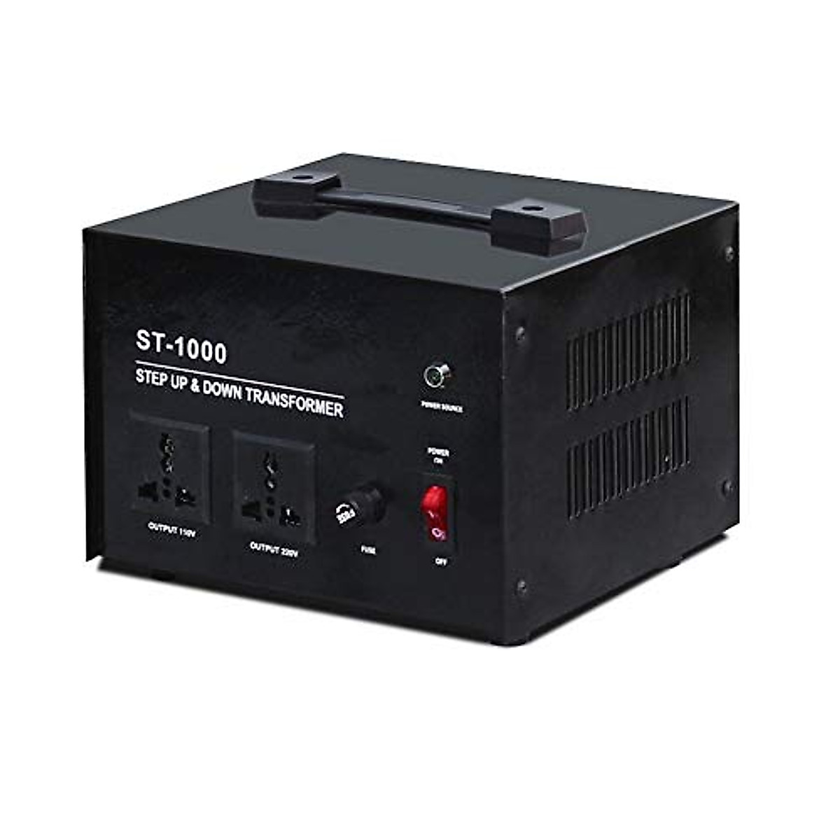 1000W Step Up/Down Voltage Transformer Converter - Step Up & Step Down 110V/220 Volt - Circuit Breaker Protection - CE Certified