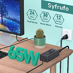 19V HP Monitor Power Cord for VH240A, 22CWA, 27F, 24F, 23ES, 24M, 25VX, 27EB, 27XW, 27XI, 27BW, 27ER, 27ES, 25XW, 25BW, 25XI, 24EA, 23XI, 23BW, ADPC1945; 27" 25" 23.8" 23" 21.5" 20" Power Supply