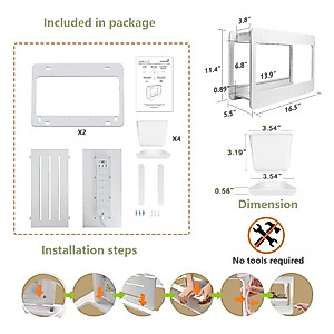 GrowLED Indoor Herb Garden Grow Light Window Frame Shelf Greenhouse Kit Gifts Ideas for Kitchen Veggie Lettuce, Countertop Garden Kit, Tabletop Growing Light Planter, Aero Gardening System Planter