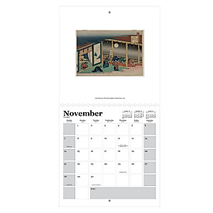 Hokusai -2024 Calendar 12”x12” - Master Japanese Ukiyo-e Artist of the Edo Period Early 1800’S-Printed on Eco-Friendly Paper -Collectable Monthly Organizer for Home, School and Office