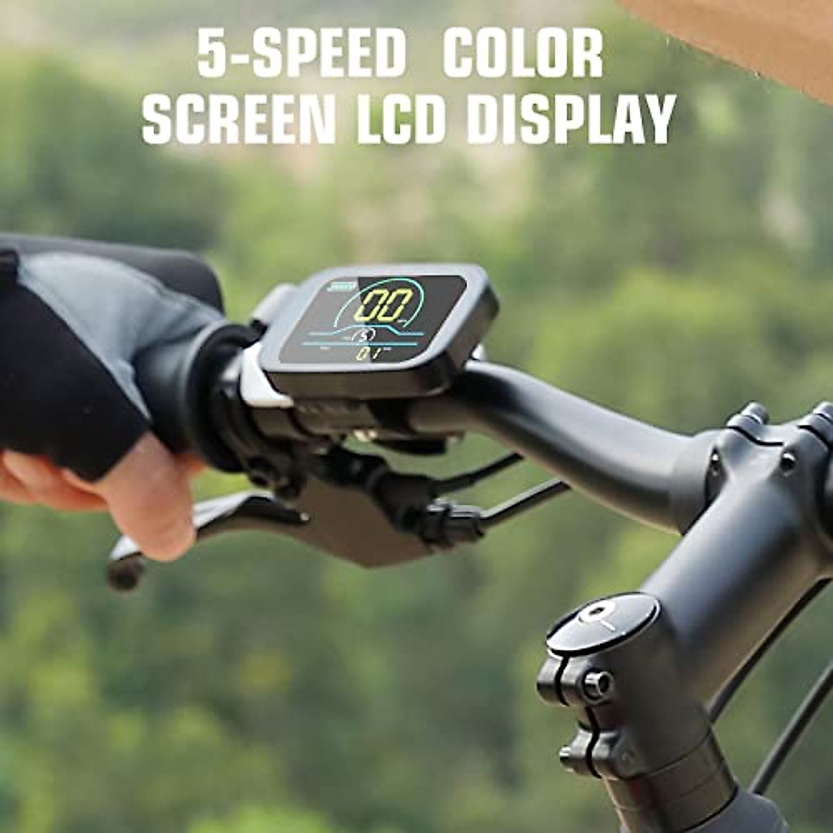 ANCHEER 500W Electric Bike 26'' Gladiator Electric Mountain Bike, 48V 10.4Ah Removable Battery, Up to 50 Miles, 3.5H Fast Charge, Cruise Control, Lockable Suspension Fork, 21Speed Ebike for Adults