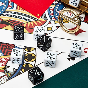 Sumind 48 Pcs Dice Counters Token Dice Loyalty Dice D6 Dice Cube Compatible with MTG, CCG, Card Gaming Accessory