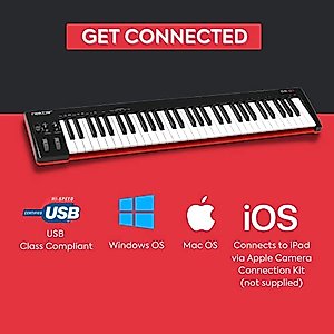 Nektar SE61 - USB MIDI Controller Keyboard with Nektar DAW Integration, Black