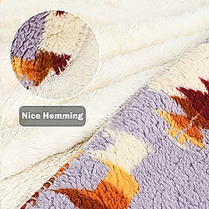 Catalonia Southwest Throw Blanket, Aztec Blanket for Couch or Room Decor, Reversible Comfy Fluffy Mexican Blanket, Gift Blanket, 50x60 inches