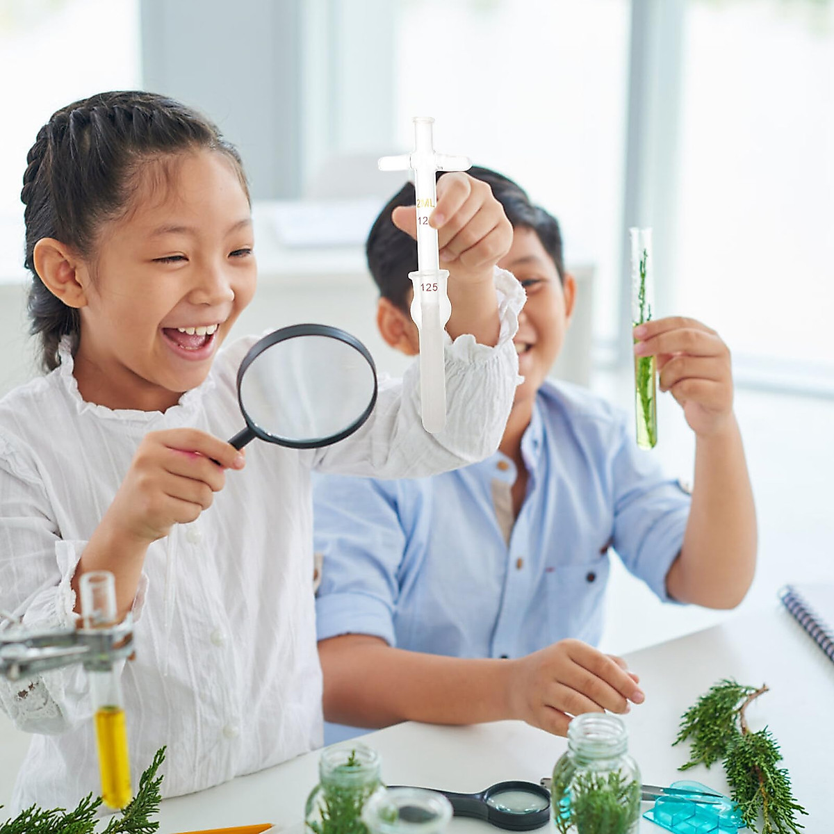 2ml Glass Cell Tissue , Glass Tissue Homogenizer Lab Pestle Lab Glass Tube Laboratory Tool with Pestle for School Students Science Experiment