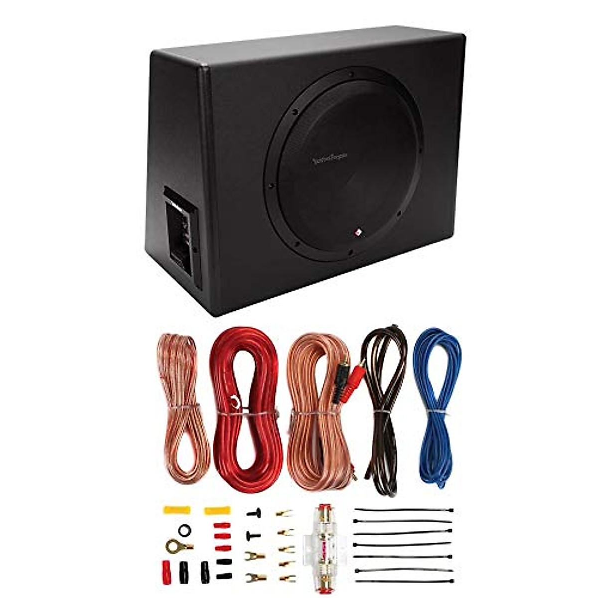 Rockford Fosgate P300-12 12" 300W Sealed Powered Subwoofer Sub Enclosure+Amp Kit