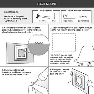 GREATBIGCANVAS Large Bird Menagerie Metal Wall Art Print, Bird Home Decor Artwork, 36"x12"