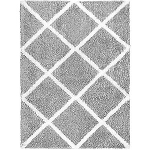 SoHome Carmela Tali Area Rug Grey/Ivory, 5'2"x7'2"