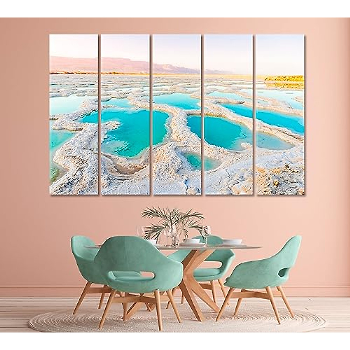 Dead Sea Coast Canvas Print 1 Panel / 36x24 inches