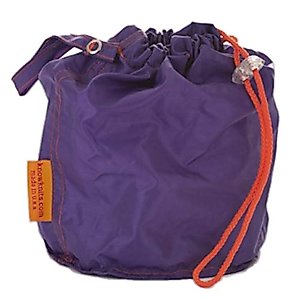 Purple Small GoKnit Pouch Project Bag w/ Loop & Drawstring
