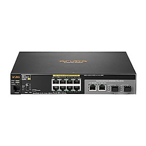 HP JL070A 2530 Series Aruba 2530-8-PoE+ 8-Port Ethernet Internal PS Switch