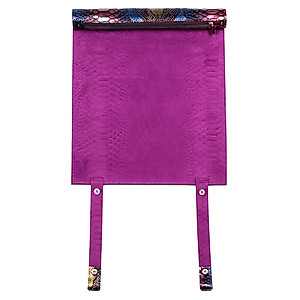 Cusdie 2 in 1 Dice Rolling Mat & Zippered Dice Holder DIce Tray- Compatible with DND Polyhedral Dice Dungeons and Dragon (Colorful Dragon Scale)