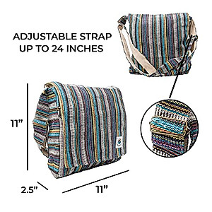 Messenger Bag For Women Men Crossbody Bags For Men Shoulder Bag Multiple Compartments Hobo Hippie Beach Bag Lightweight Canvas Tote Bag