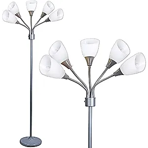 5 Head Floor Lamp (White)