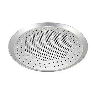 UPKOCH 1 PC Pizza Pan Bread Oven Non Stick Baking Sheet Round Baking Pan Pizza Pans with Pie Crisper Tray Alloy Pizza Platter Perforated Pizza Bakeware Household Oven Tray Baking Tray Can
