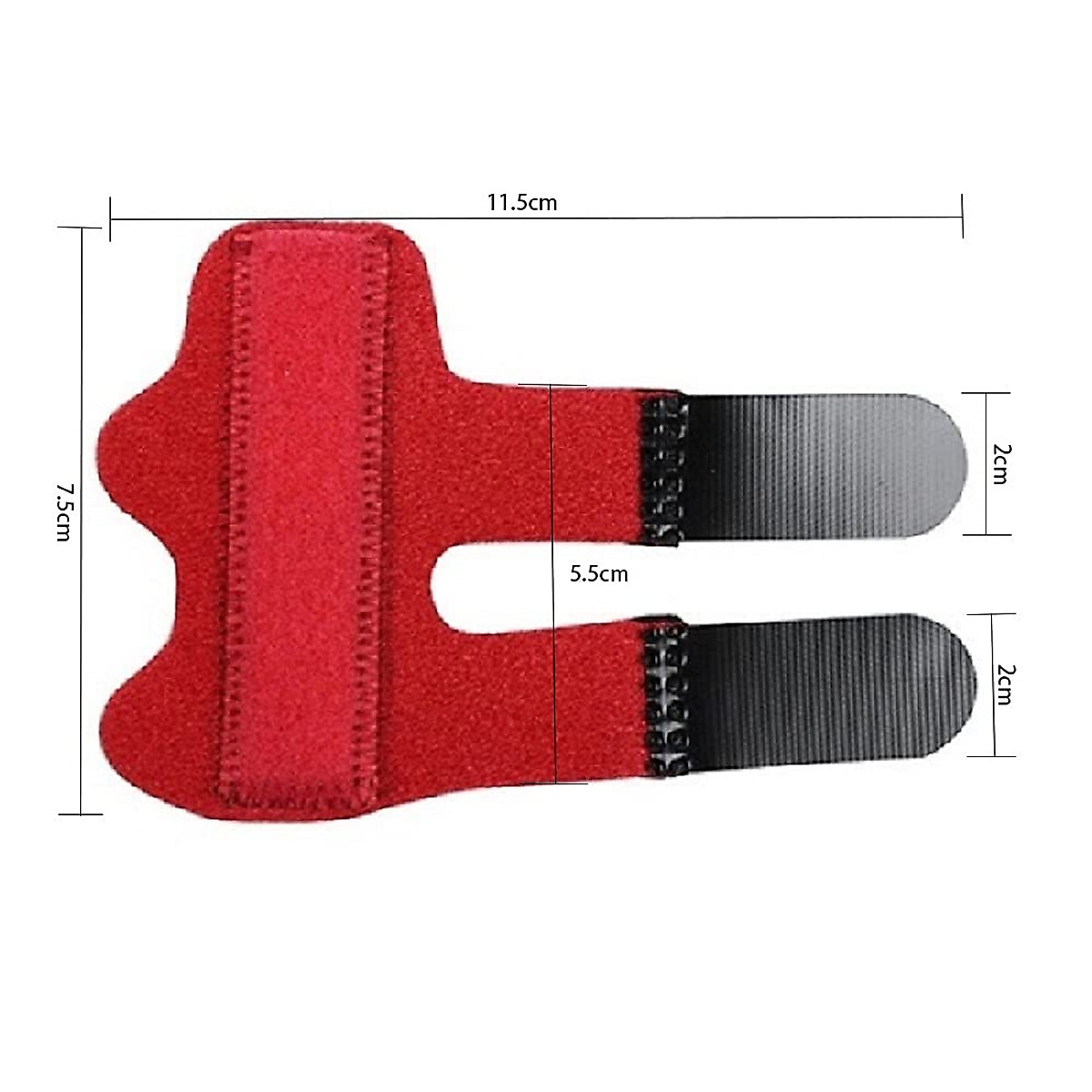 Finger splint , Trigger Finger Splint , Arthritis ​Injuries Splints Straightenin , Stabilize Arthritis Sprains , Adjustable Fixing Finger Fractures Splints, Finger Trigger Knuckle Protect 2 PCS(red)