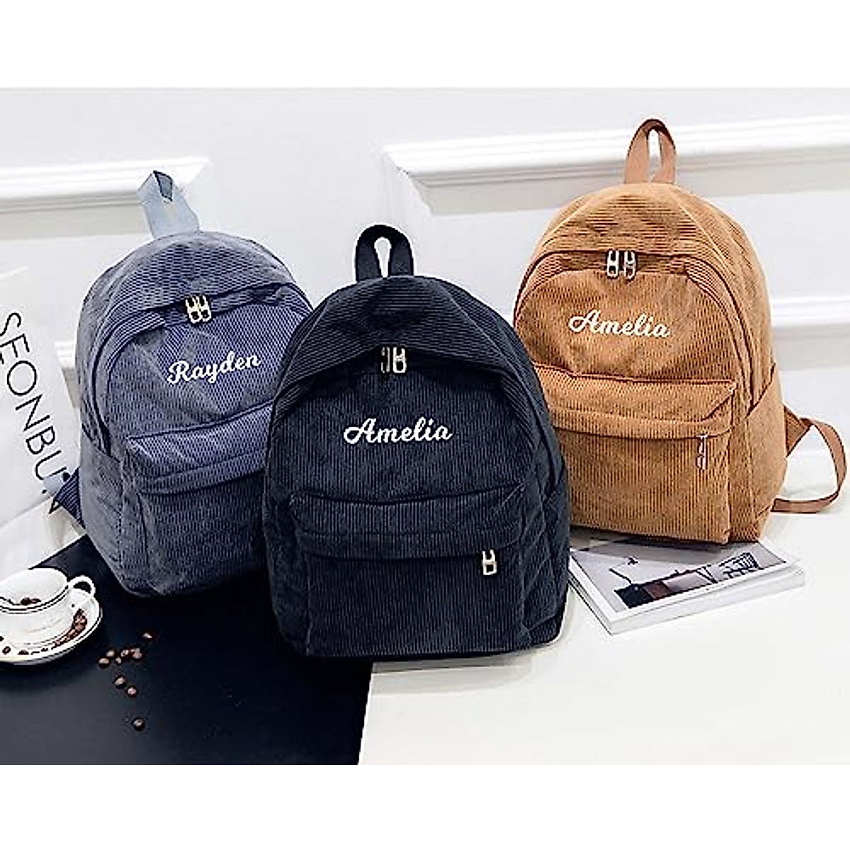 MT WORLD Personalized College Backpack,Vintage College Bag,Travel Backpack,School Backpack,Computer Bag,Custom Book Bag,Laptop Backpacks