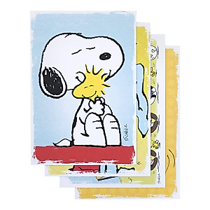 DaySpring - Peanuts - Encouragement - 4 Design assortment with Scripture - 12 Premium Boxed Cards & Envelopes (74870)